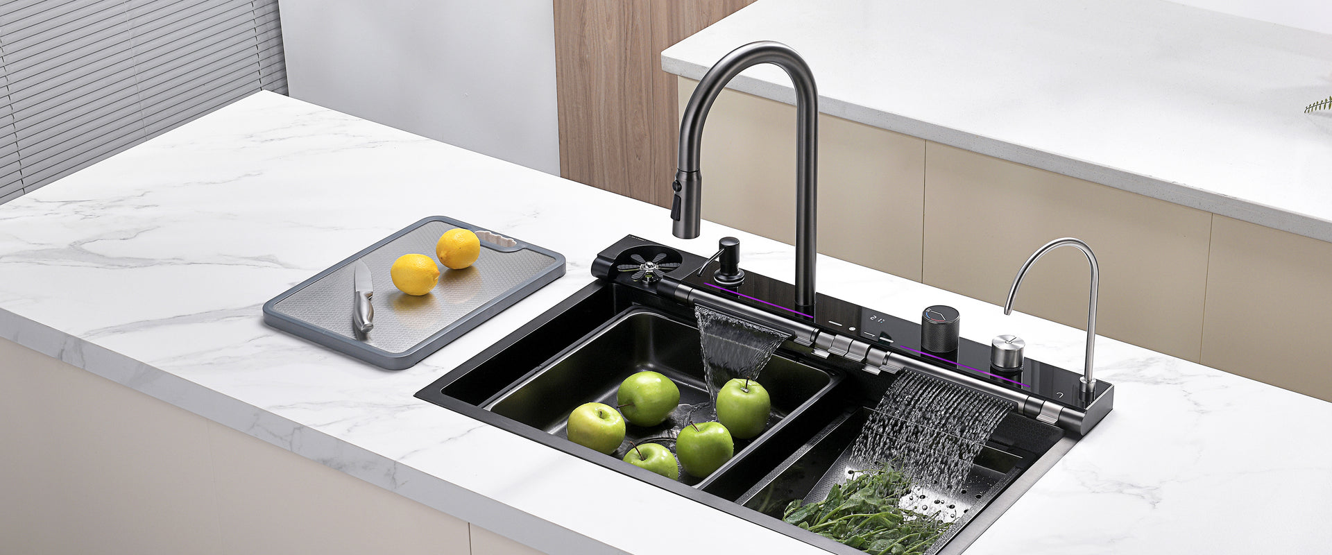 Lefton Stainless Steel Modern Kitchen Sink Set KS2207 – Lefton Home