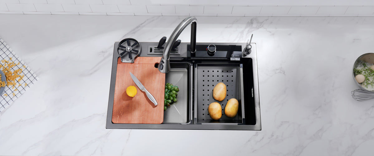 LEFTON Smart Waterfall Workstation Kitchen Sink Set – Lefton Home