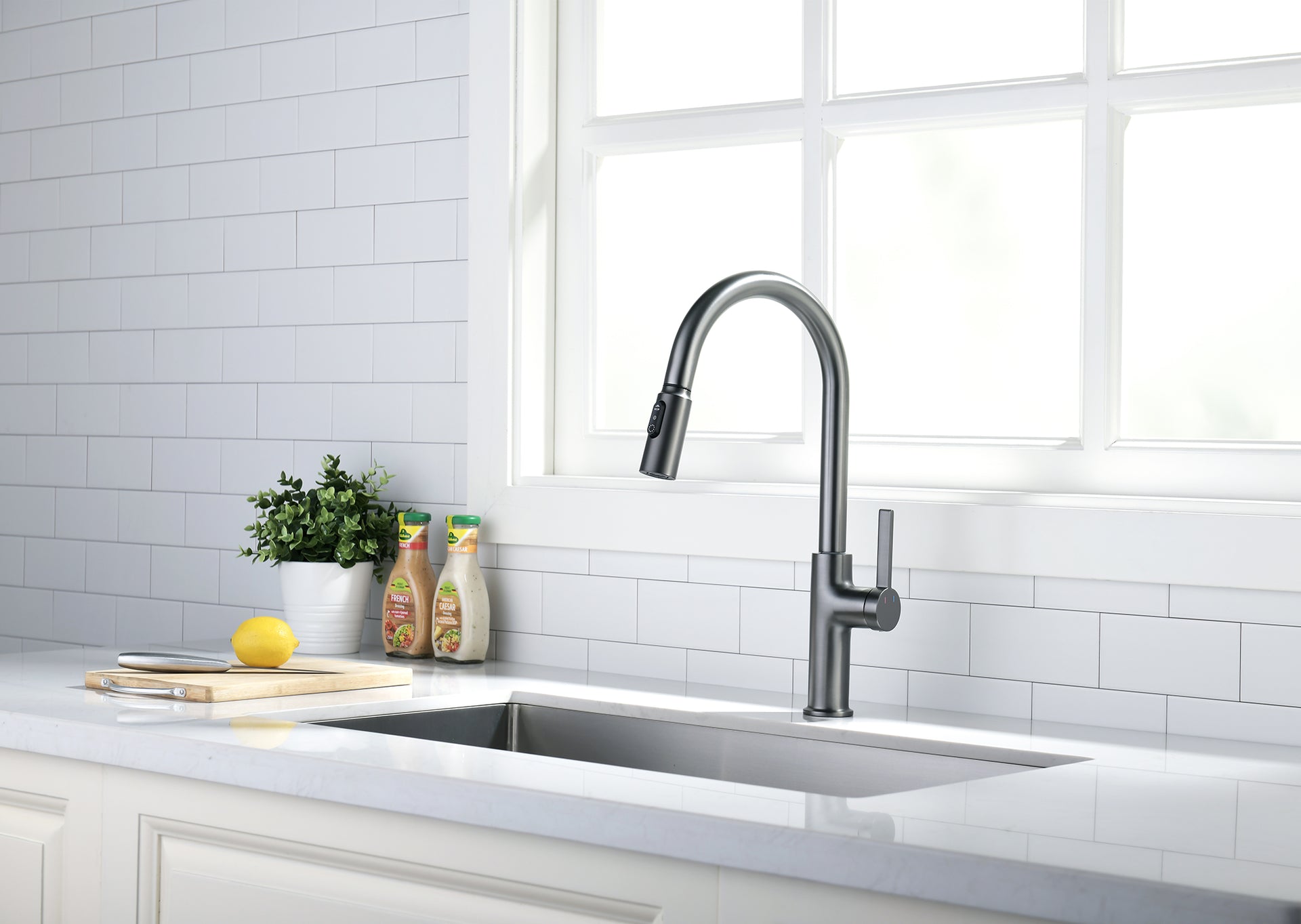Lefton Kitchen Pull-Down Faucet with 3 Water Outlet Modes – Lefton Home