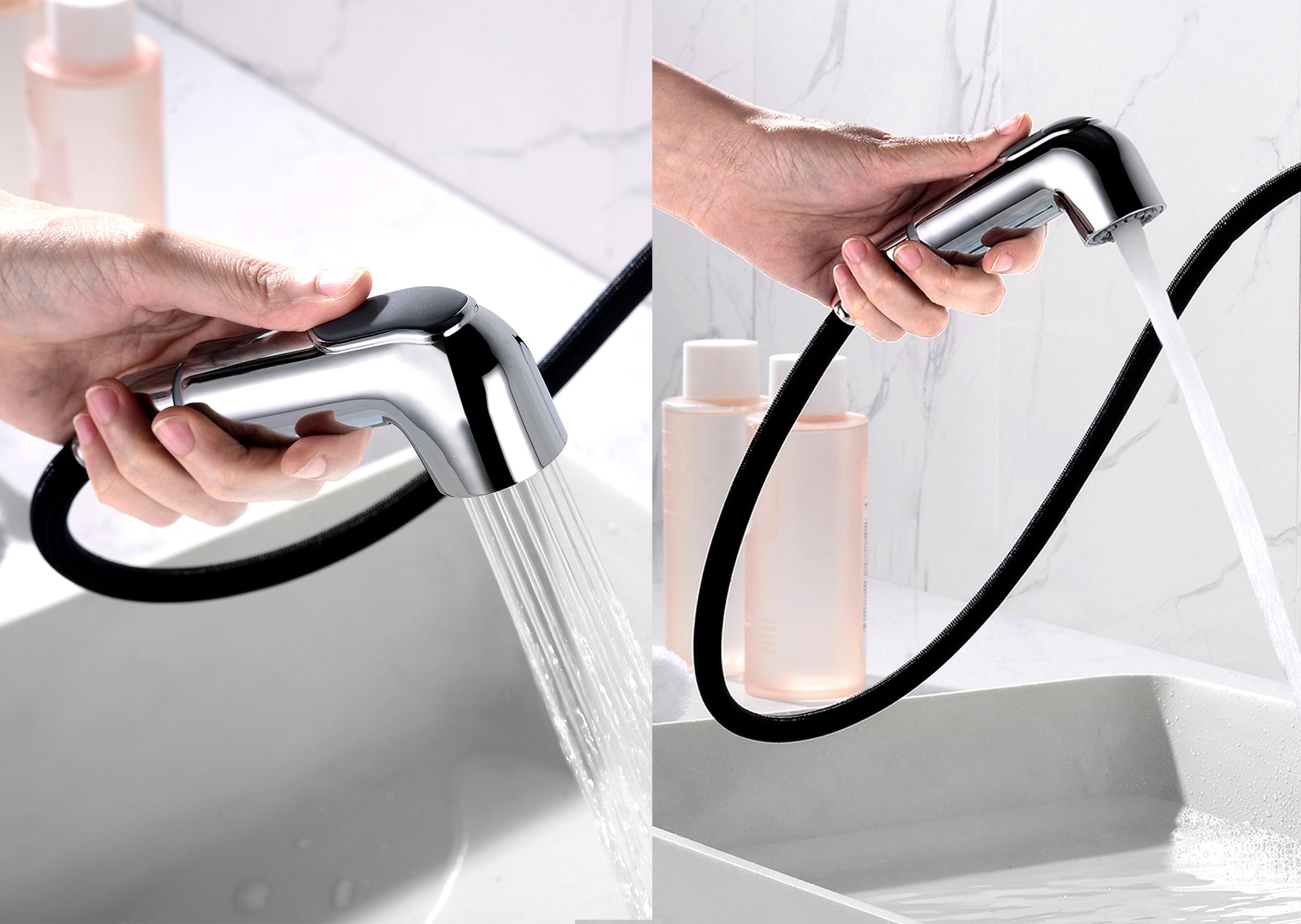 Recertified Lefton Modern Rotatable and Pull-Out Bathroom Faucet ...