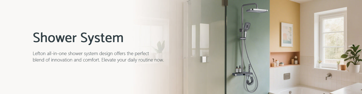 All-in one Thermostatic Smart Shower Systems Set-LEFTON – Lefton Home