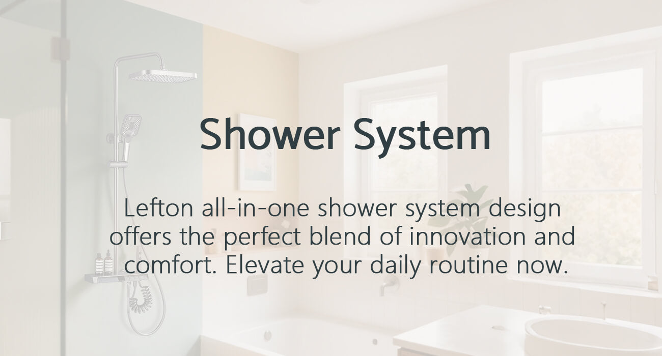 All-in one Thermostatic Smart Shower Systems Set-LEFTON – Lefton Home