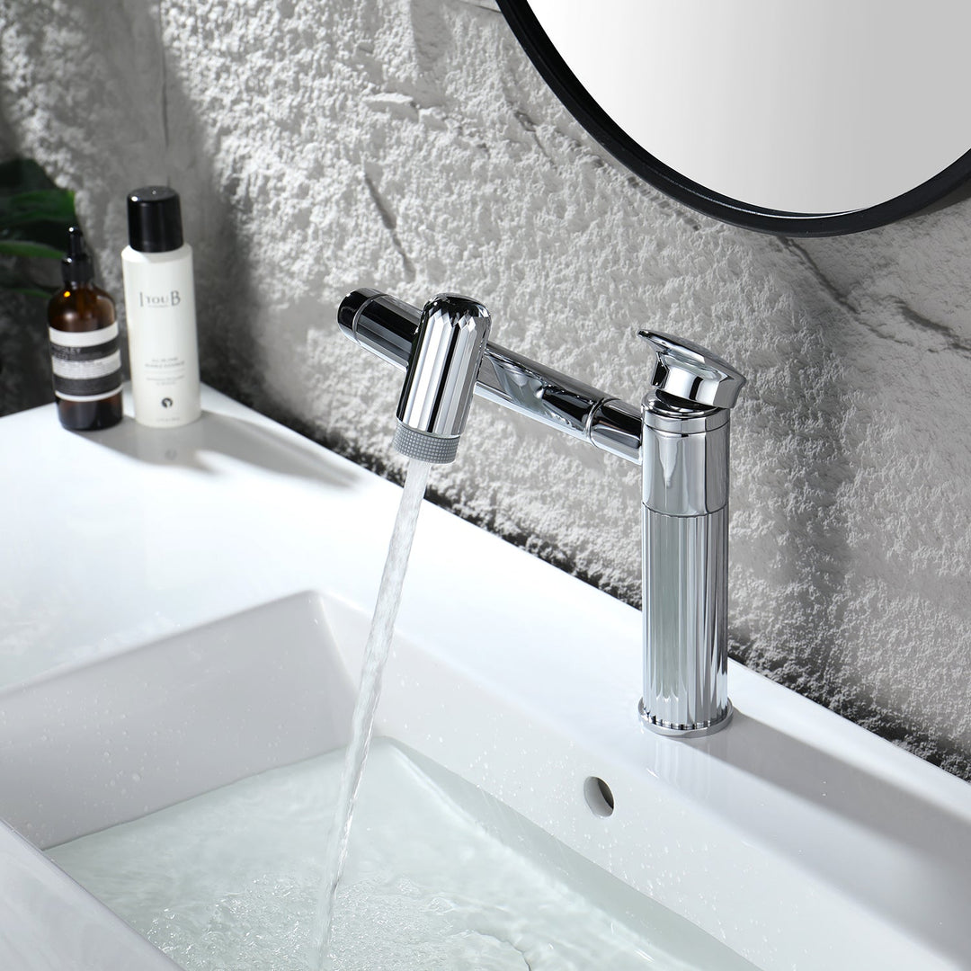 Lefton Modern Rotatable Single Handle Bathroom Faucet-BF2208 – Lefton Home
