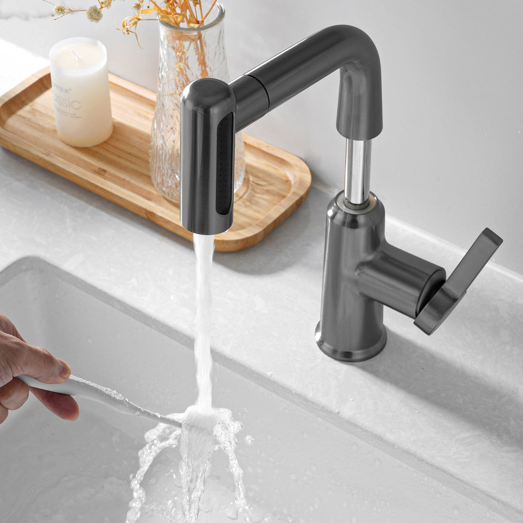 Lefton Single-Hole Pull-Out Liftable Bathroom Faucet-BF2209 – Lefton Home