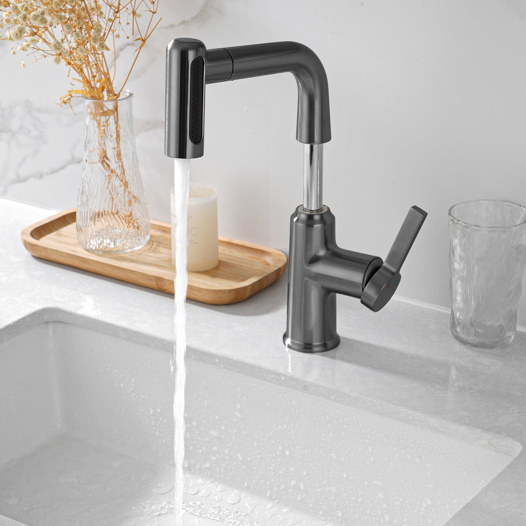 Lefton Single-Hole Pull-Out Liftable Bathroom Faucet-BF2209 – Lefton Home