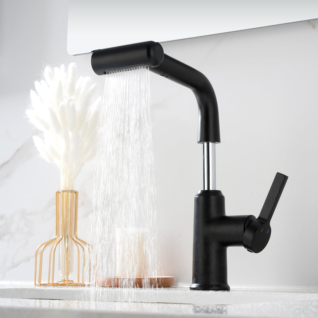 Lefton Single-Hole Pull-Out Liftable Bathroom Faucet-BF2209 – Lefton Home