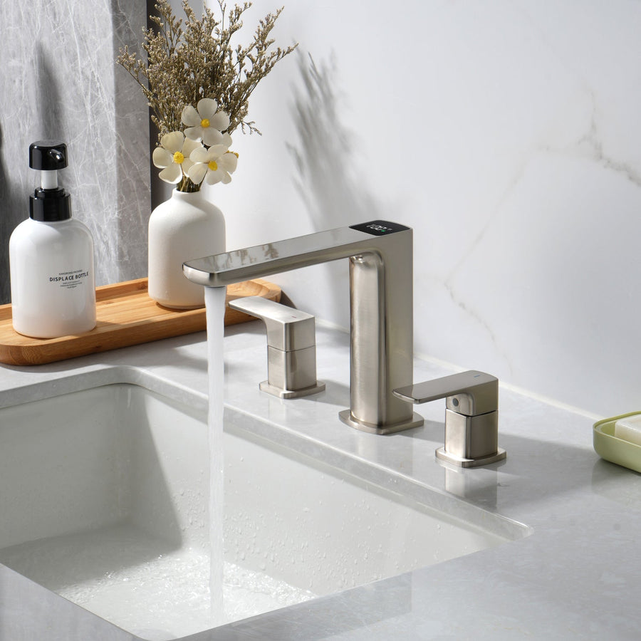 Recertified Lefton 3-hole, 2-Handle Widespread Bathroom Faucet-BFWS2402 ...