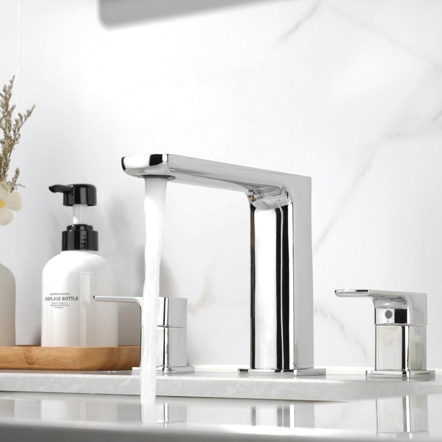 Recertified Lefton 3-hole, 2-Handle Widespread Bathroom Faucet-BFWS2402 ...