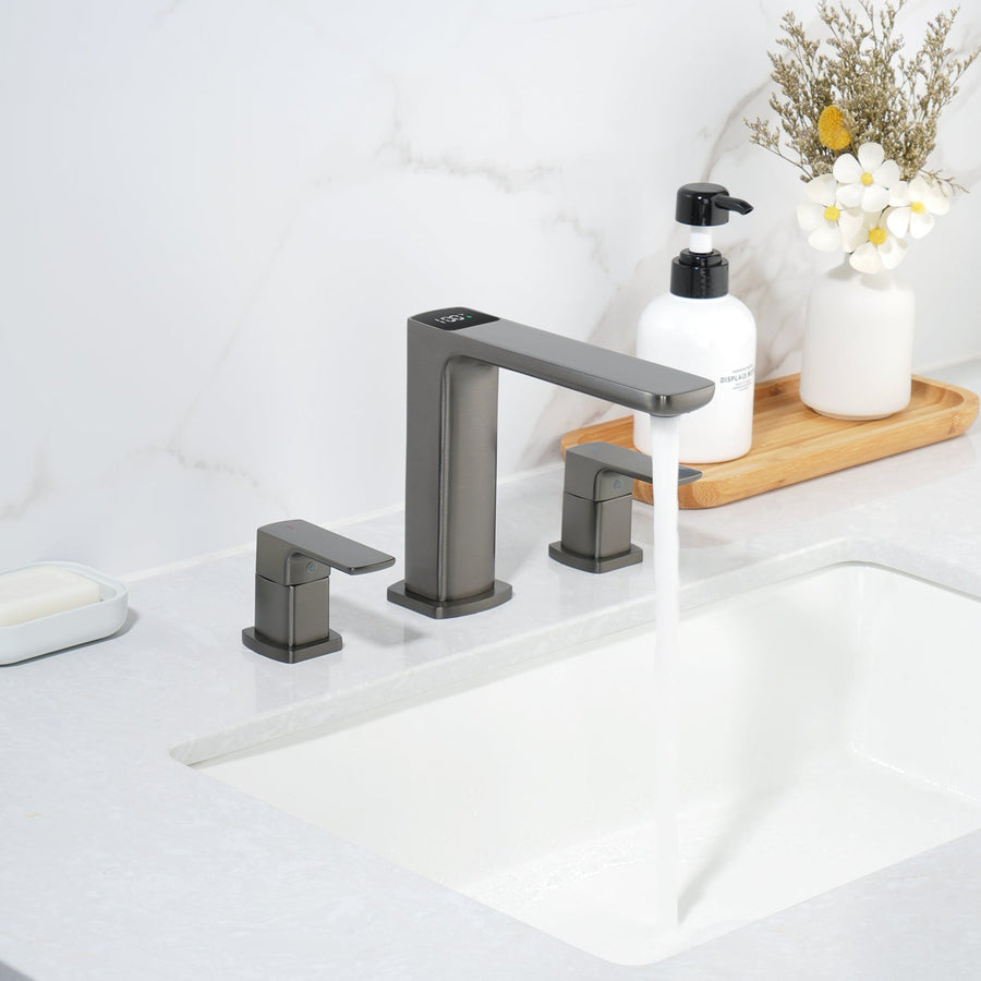 Recertified Lefton 3-hole, 2-Handle Widespread Bathroom Faucet-BFWS2402 ...