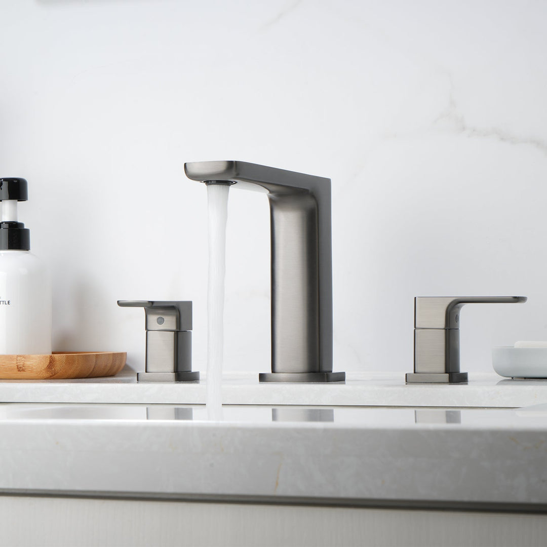 Recertified Lefton 3-hole, 2-Handle Widespread Bathroom Faucet-BFWS2402 ...