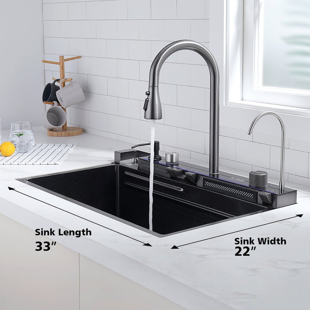 Lefton 33 x 22 inch Stainless Steel Kitchen Sink-KS2206L – Lefton Home