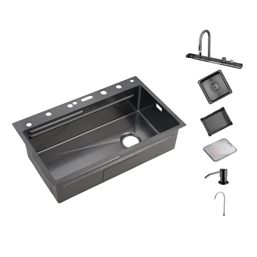 Lefton Stainless Steel Modern Kitchen Sink Set KS2207 – Lefton Home