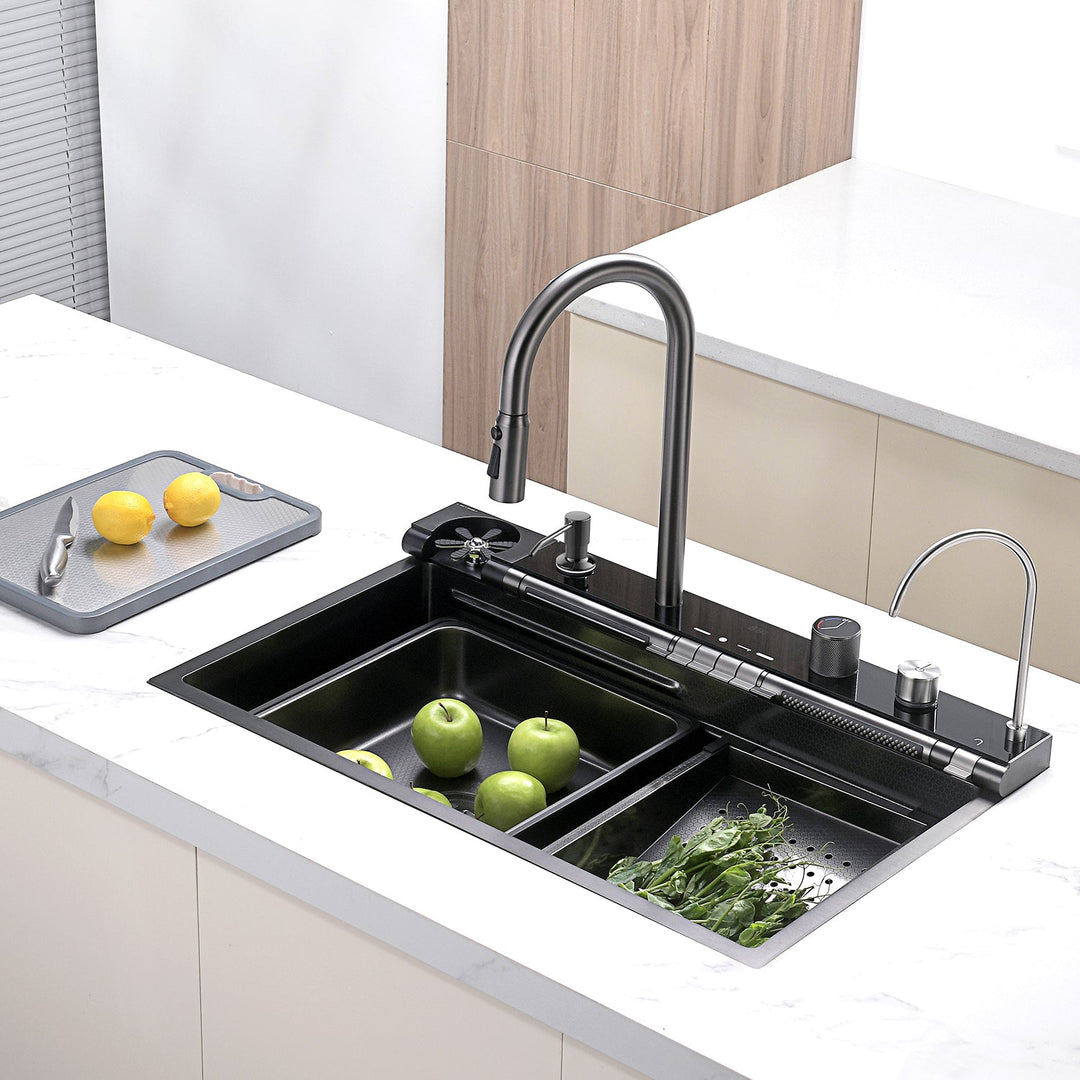 Lefton Stainless Steel Modern Kitchen Sink Set KS2207 – Lefton Home