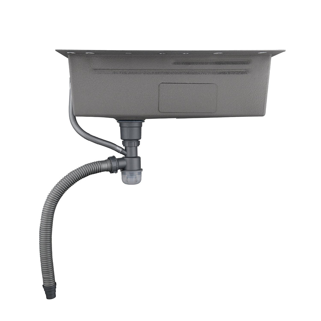 Recertified-Lefton Stainless Steel Single Bowl Kitchen Sink Set KS2208 ...