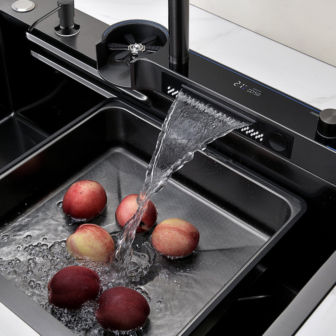Recertified-Lefton Stainless Steel Single Bowl Kitchen Sink Set KS2208 ...