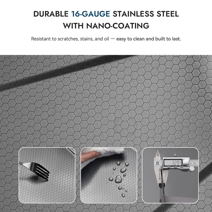 Recertfied-Lefton 33" x 22" Workstation Kitchen Sink-KS2206L-PRO ...