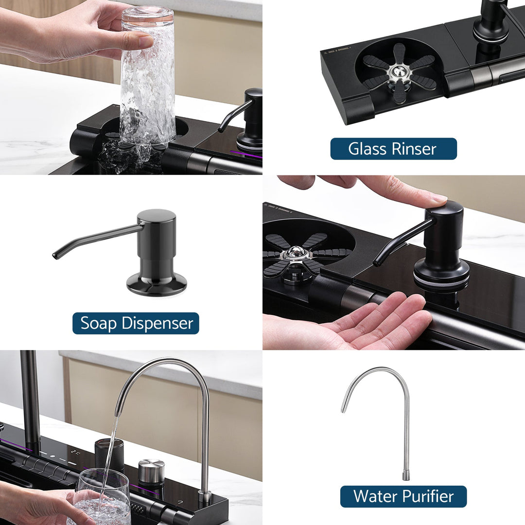 Lefton Stainless Steel Modern Kitchen Sink Set KS2207 – Lefton Home
