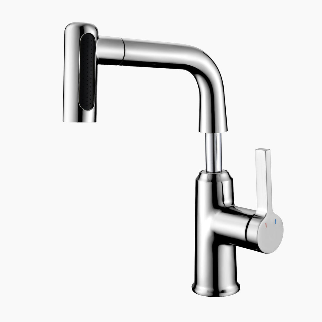 Lefton Single-Hole Pull-Out Liftable Bathroom Faucet-BF2209 – Lefton Home