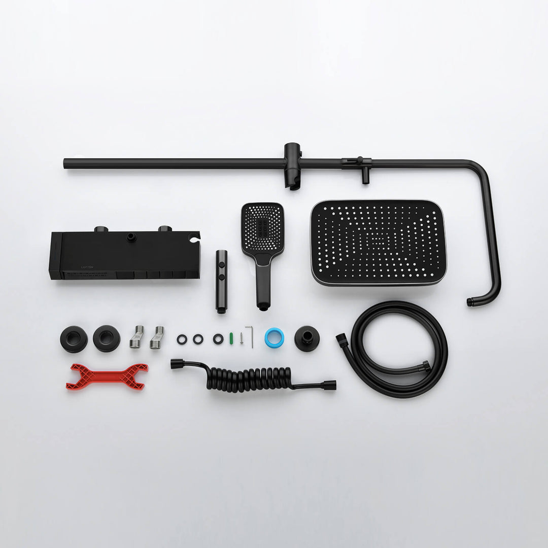 Smart Thermostatic Shower System with Digital Light – Lefton Home