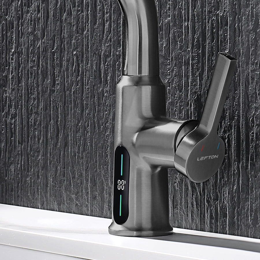 Lefton Latest Liftable Pull-Out Bathroom Faucet-BF2501 – Lefton Home