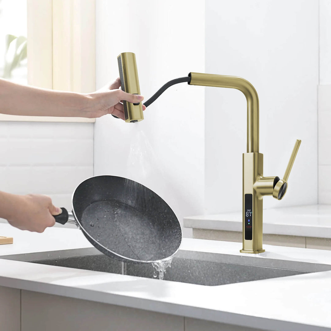 Lefton 33" x 22" Stainless Steel Farmhouse Kitchen Sinks with Waterfall ...