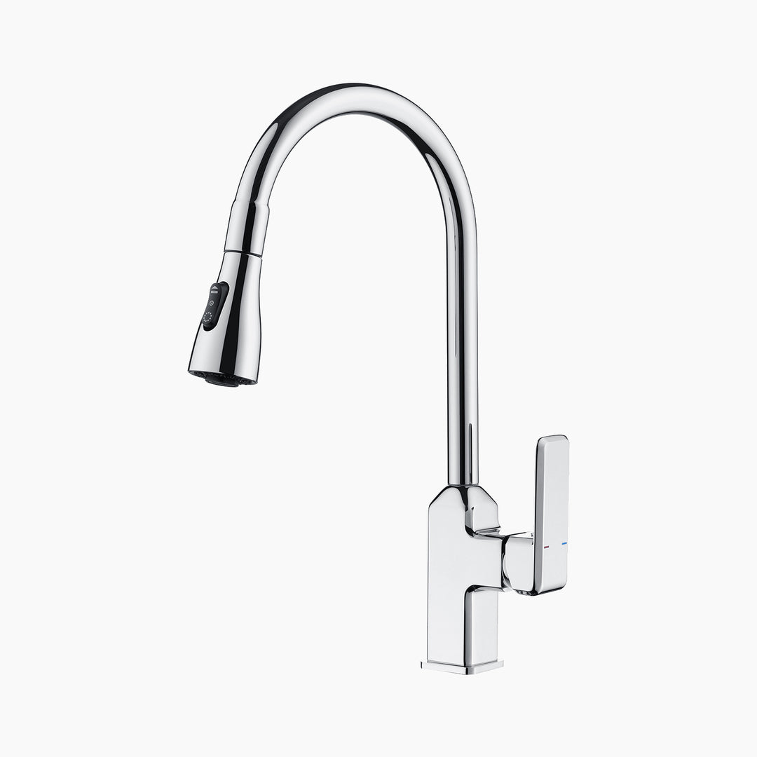 Lefton Modern Pull-Down Single-Hole Kitchen Sink Faucet – Lefton Home