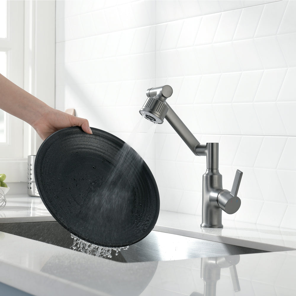 Recertified Lefton Modern Single-Hole Rotatable Kitchen Sink Faucet ...