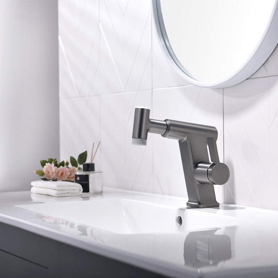Lefton Smart Modern Single-Hole Pull-out Bathroom Faucet – Lefton Home