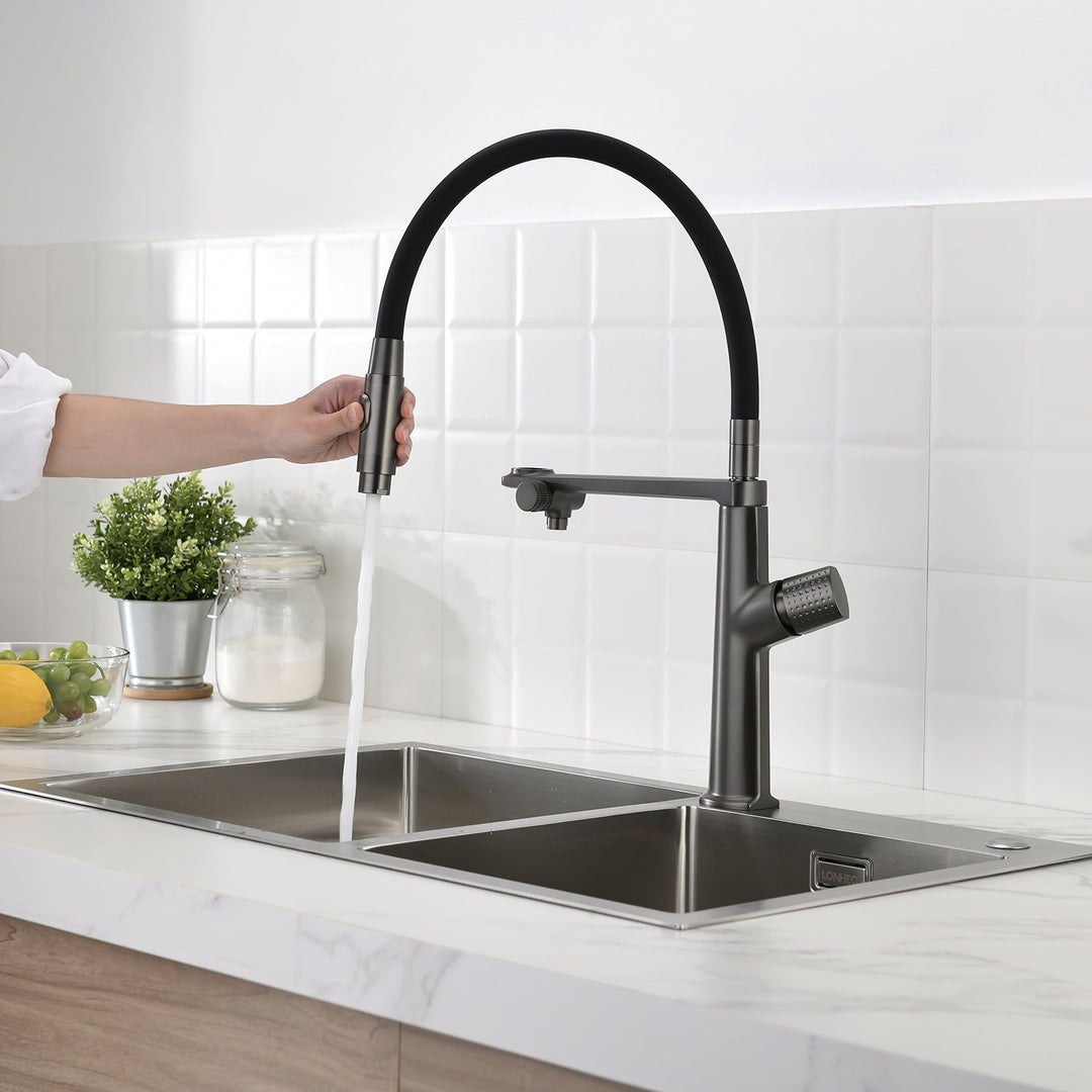 Recertified Single Hole Pull-Down Kitchen Sink Faucet - Lefton Home