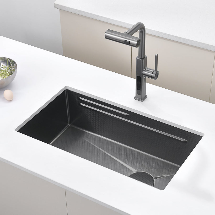Recertified-Stainless Steel Single Bowl Kitchen Sink-KS2201 – Lefton Home