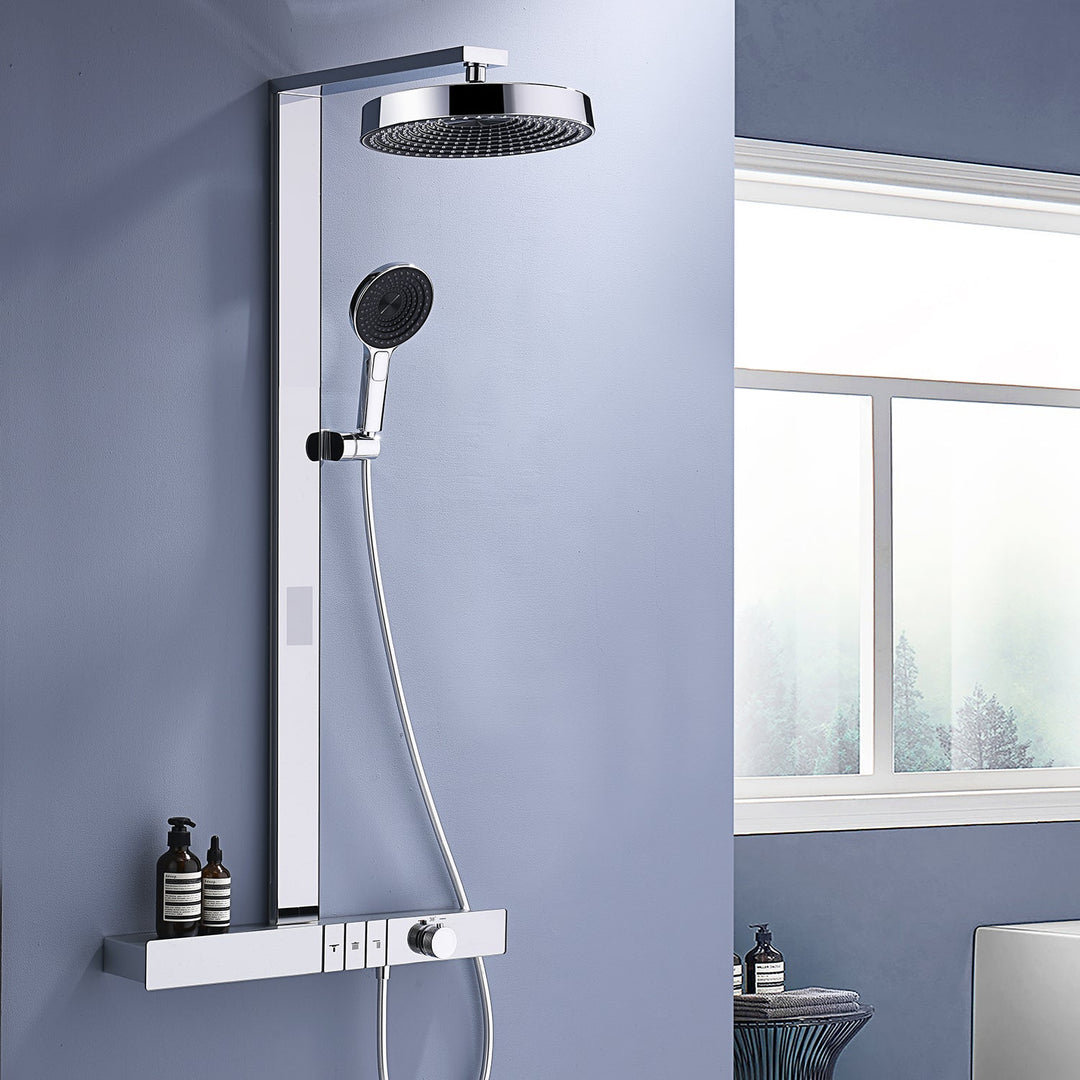 Thermostatic Shower System with Temperature Display – Lefton Home