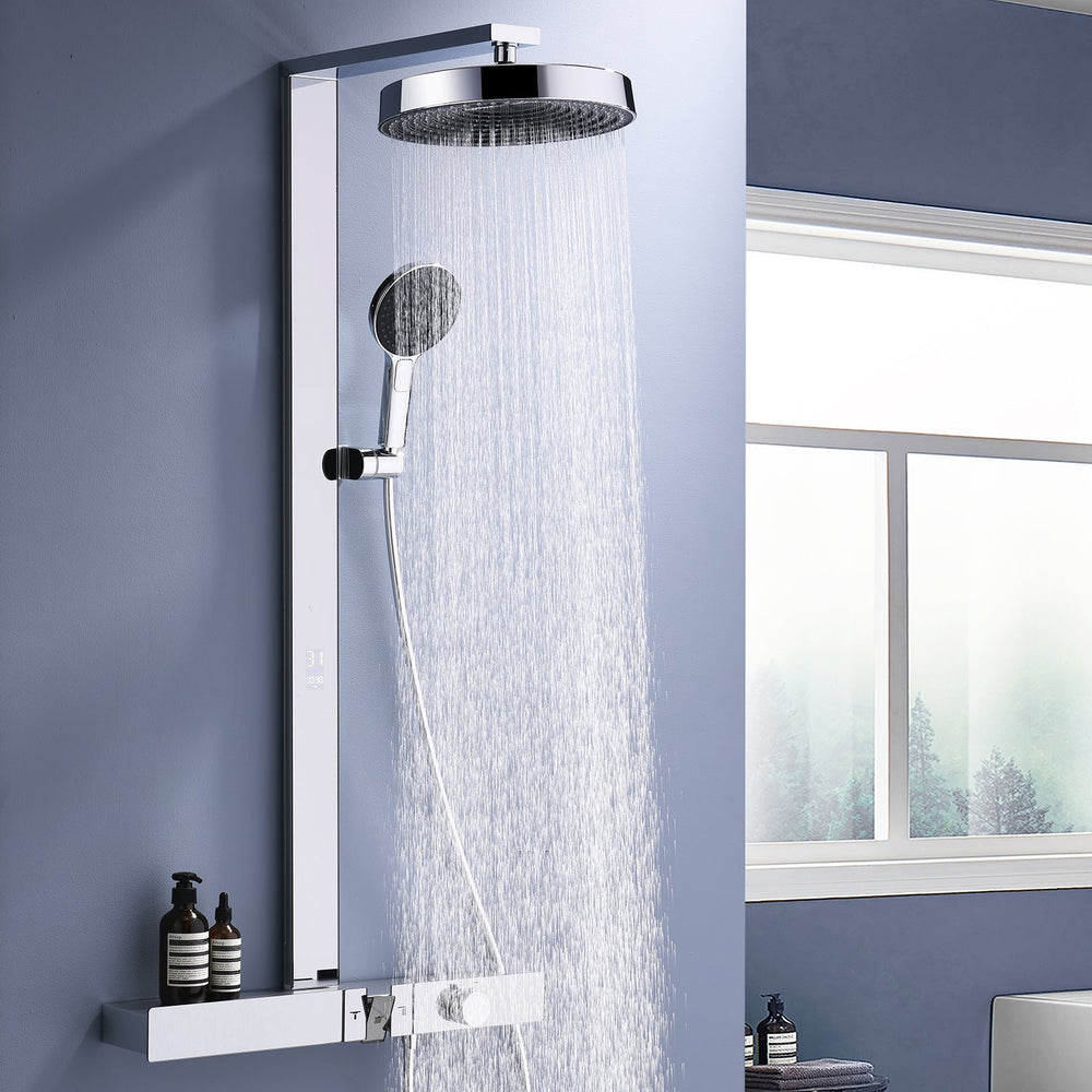 All-in one Thermostatic Smart Shower Systems Set-LEFTON – Lefton Home